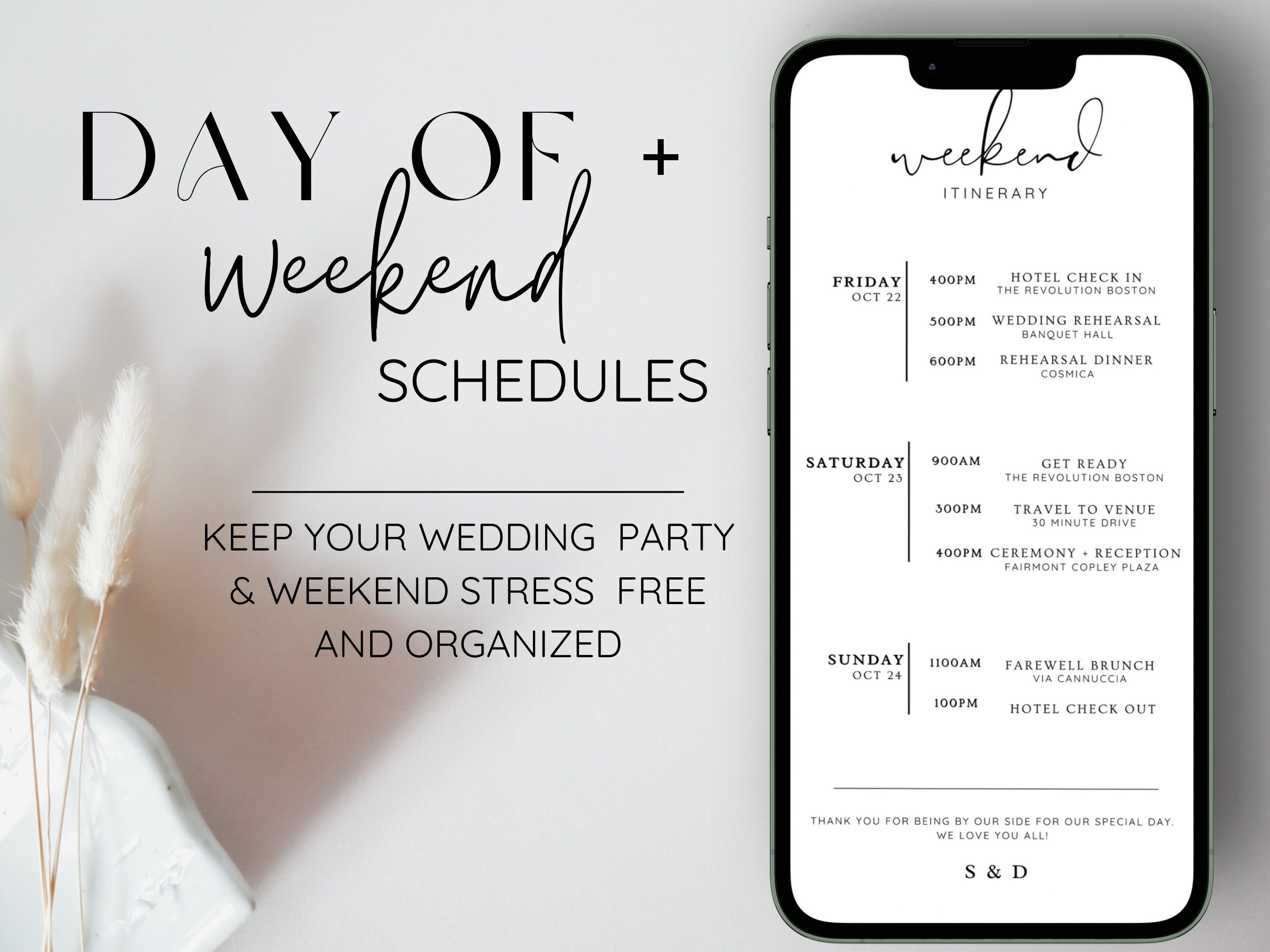 Wedding Timeline Wedding Weekend Wedding Schedule Wedding Day Timeline ...