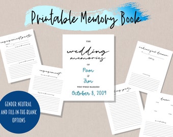 Wedding Memory Book - Etsy
