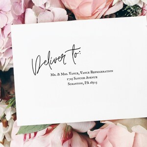 Romantic Script Wedding Invitation Suite | Editable Canva Template ...