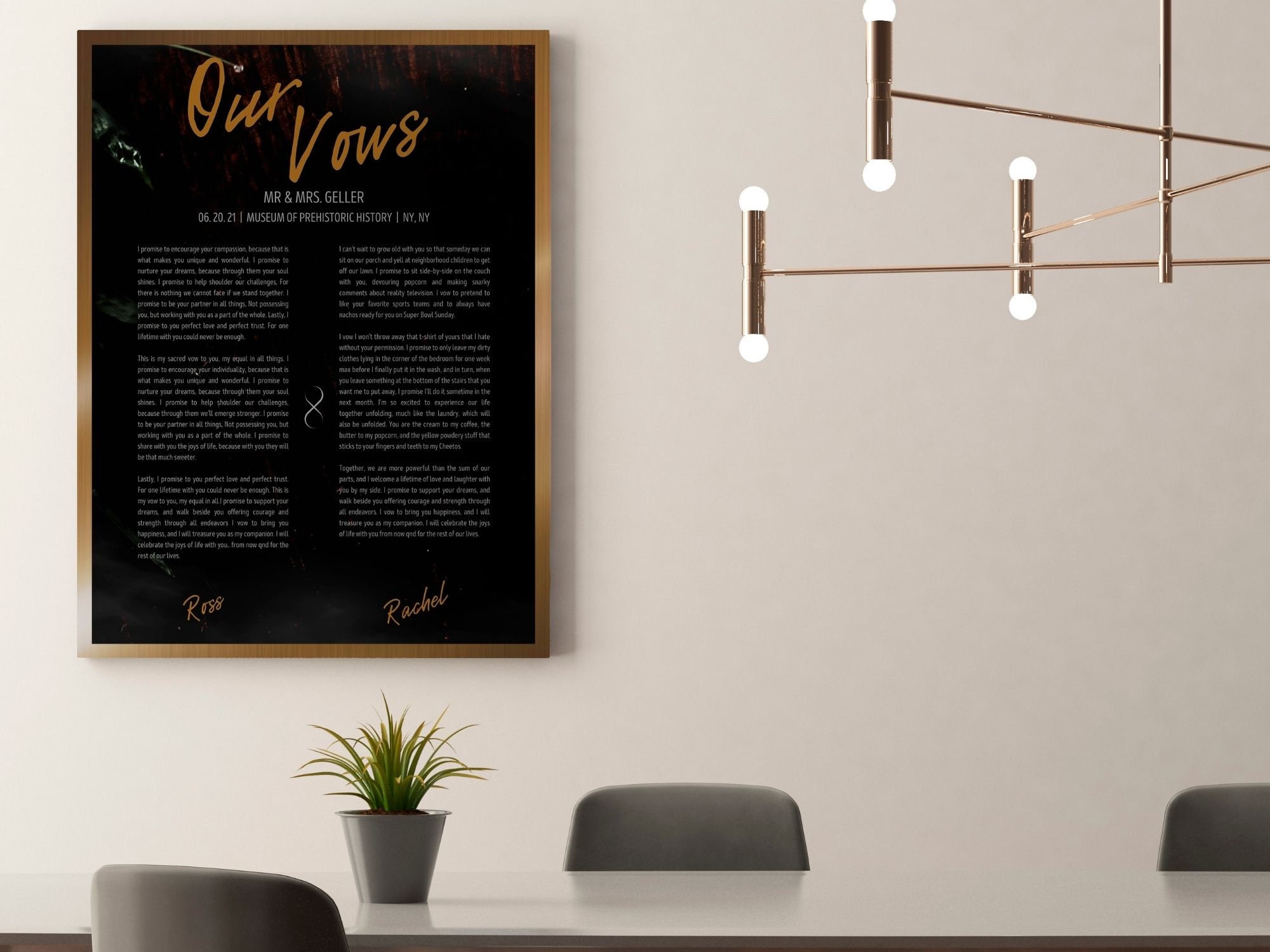 Editable Black Our Vows Sign Template | Instant Download | Print at ...