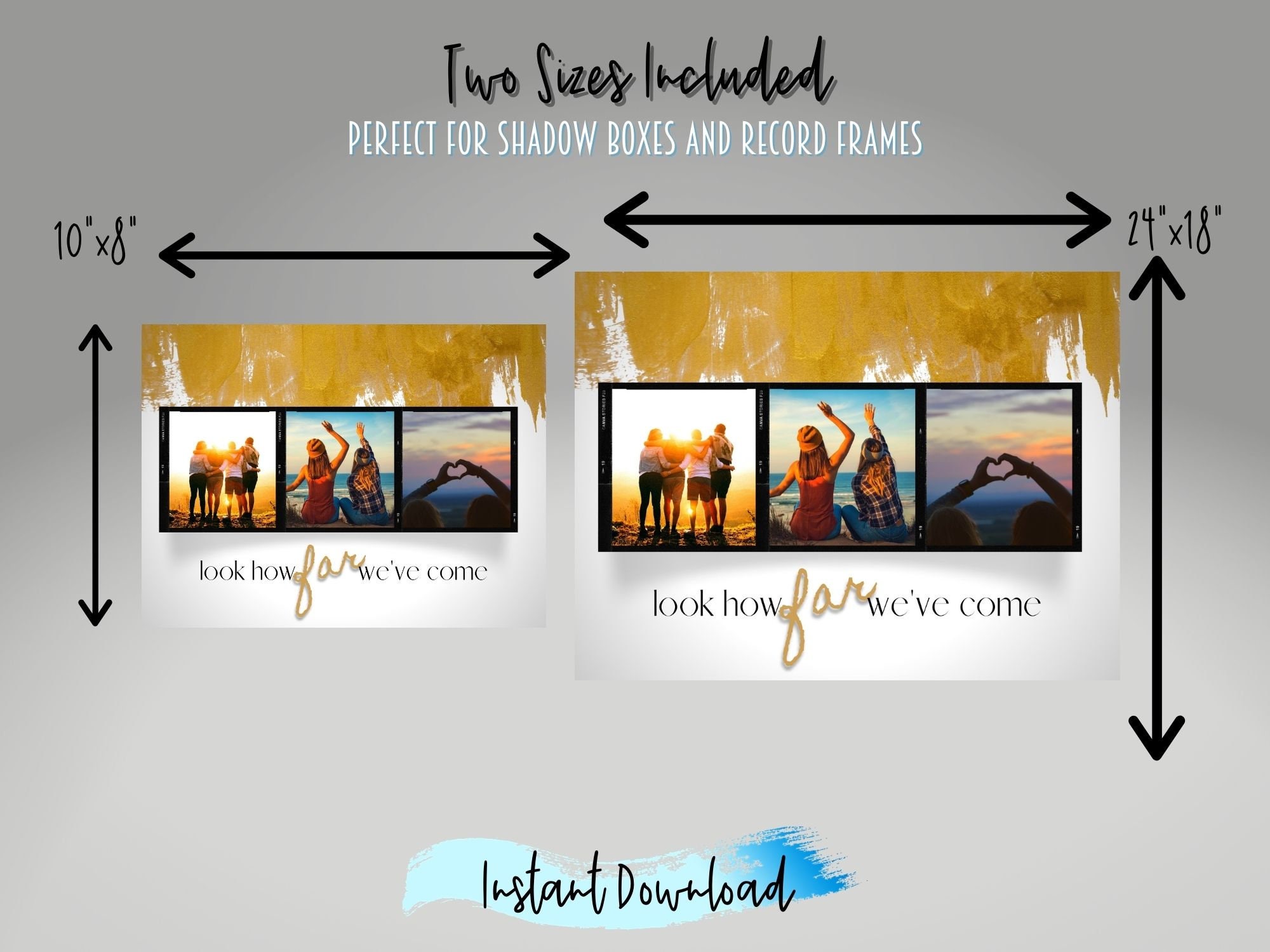Look How Far We've Come | Printable Memory Sign Template for Lovers and ...