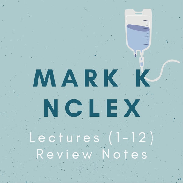 Mark K Lecture Notes - Etsy