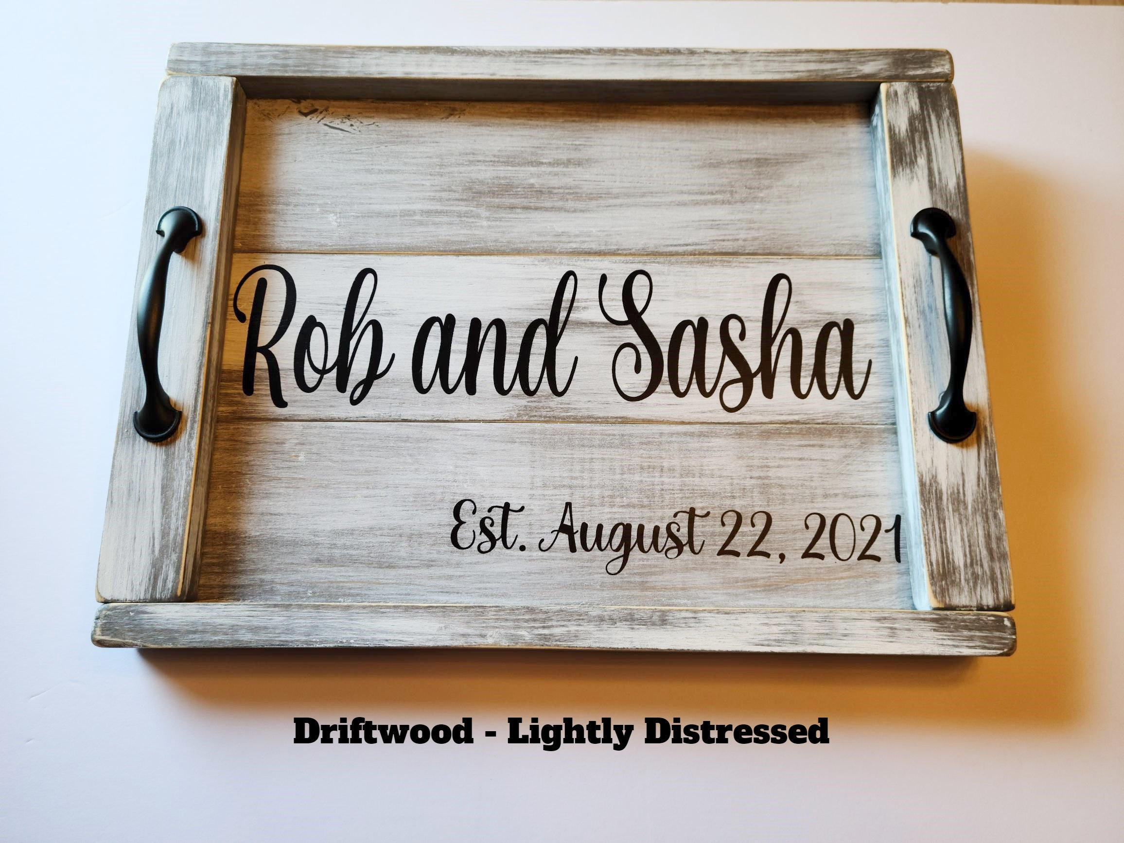 Personalized Serving Tray, Custom Tray for Wedding Anniversary Gift ...