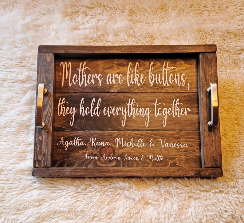 Personalized Serving Tray, Custom Tray for Wedding Anniversary Gift ...