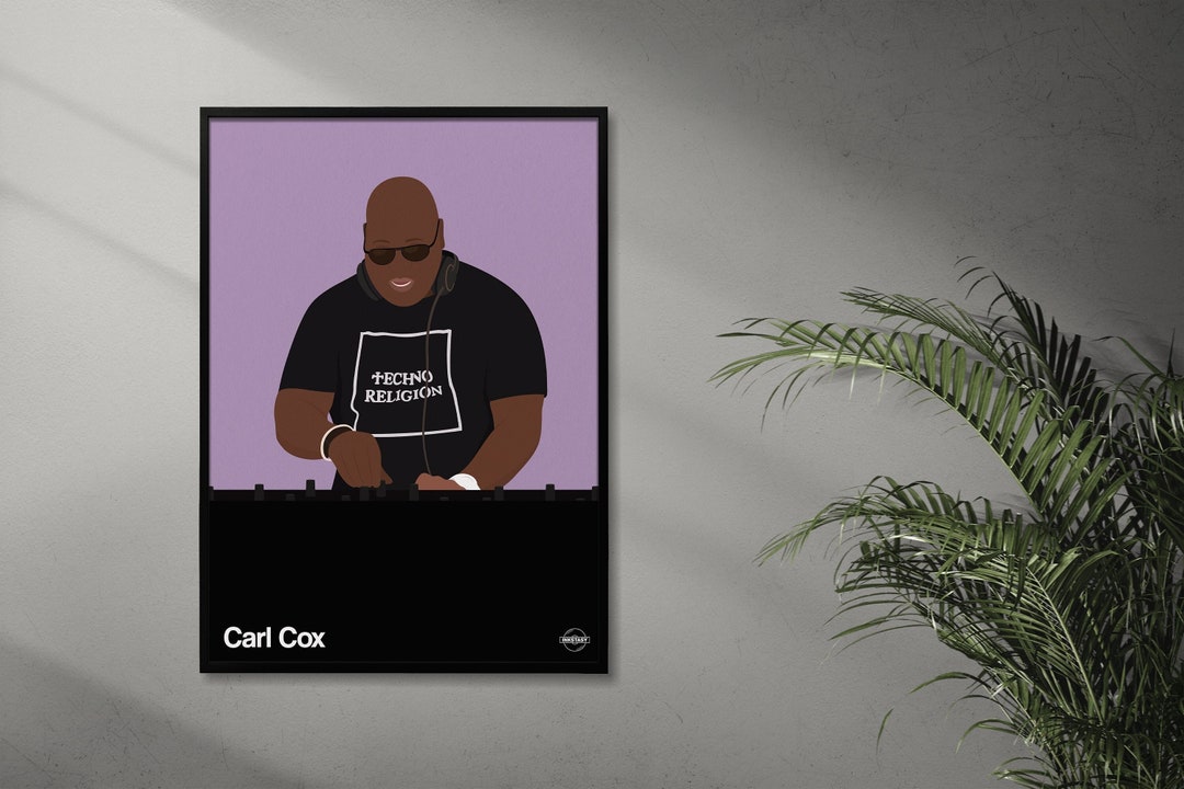 Carl Cox Art Print | Techno DJ Poster (A3) - Etsy