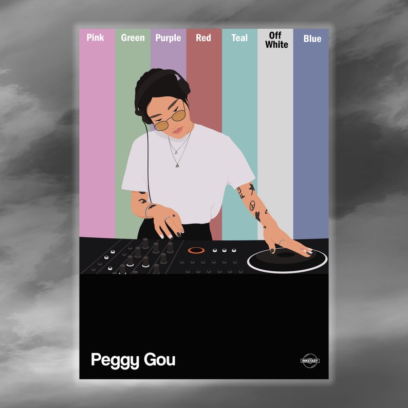 Peggy Gou Print | Techno DJ Poster (A3) - Etsy