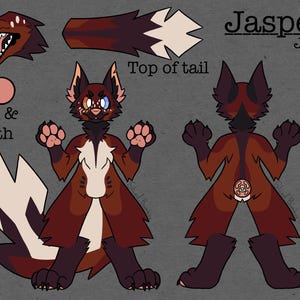 Custom Ref Sheet, Furry Reference Sheet - Etsy
