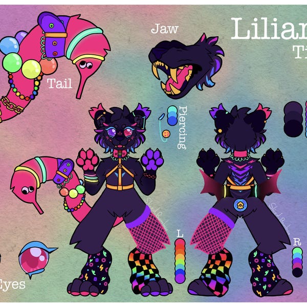 Furry Ref Sheet - Etsy