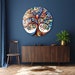 Tree of Life Round Shape Glass Wall Art - Tempered Glass Canvas Art ...