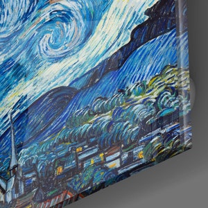 Vincent Van Gogh Starry Night Neon Wall Art Printed Home - Etsy UK
