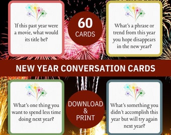 Christmas Conversation Cards, Conversation Starter, Christmas ...