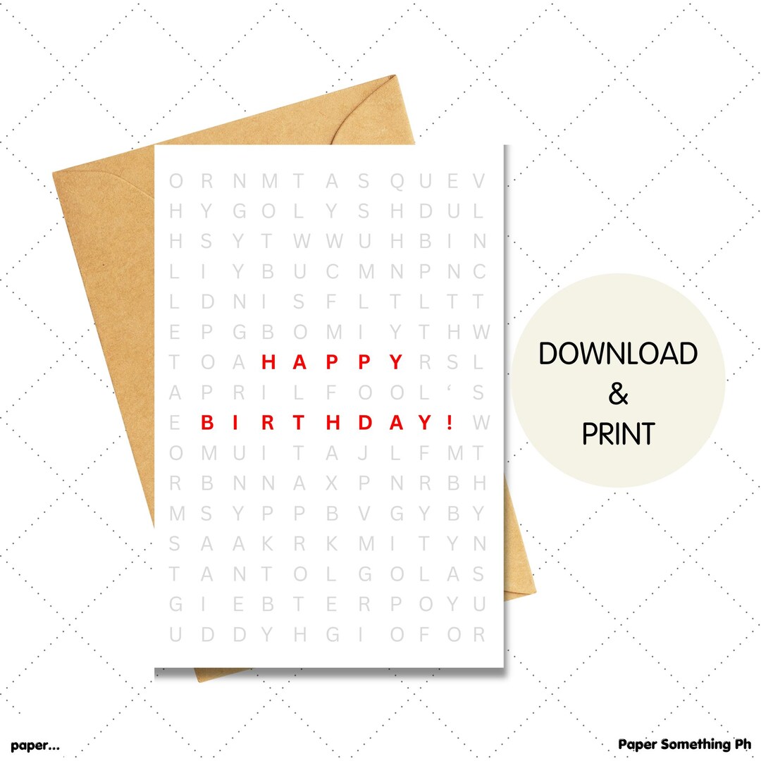 April Fool's Day Birthday Meme Card, Funny Printable Greeting Card ...