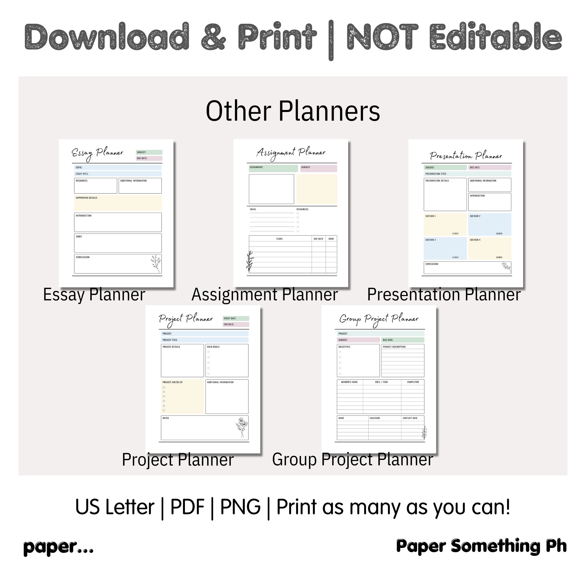 Ultimate Student Planner Bundle - Etsy