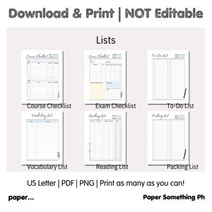 Ultimate Student Planner Bundle - Etsy