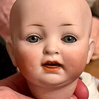 Antique Fums up Bisque Dolls - Etsy UK