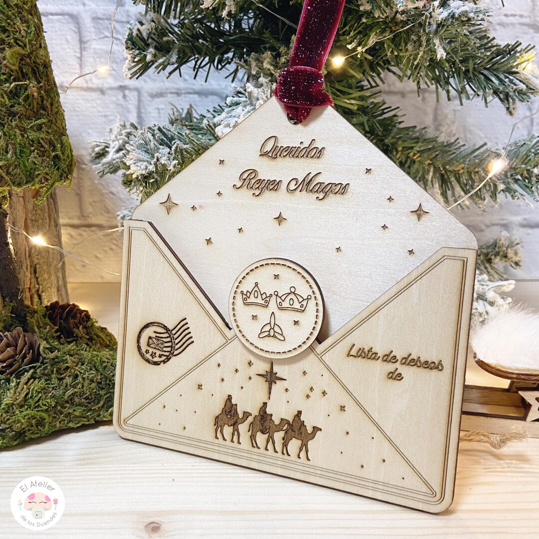 Magic Letter for the Three Wise Men. Wooden Envelope for the Three Wise ...