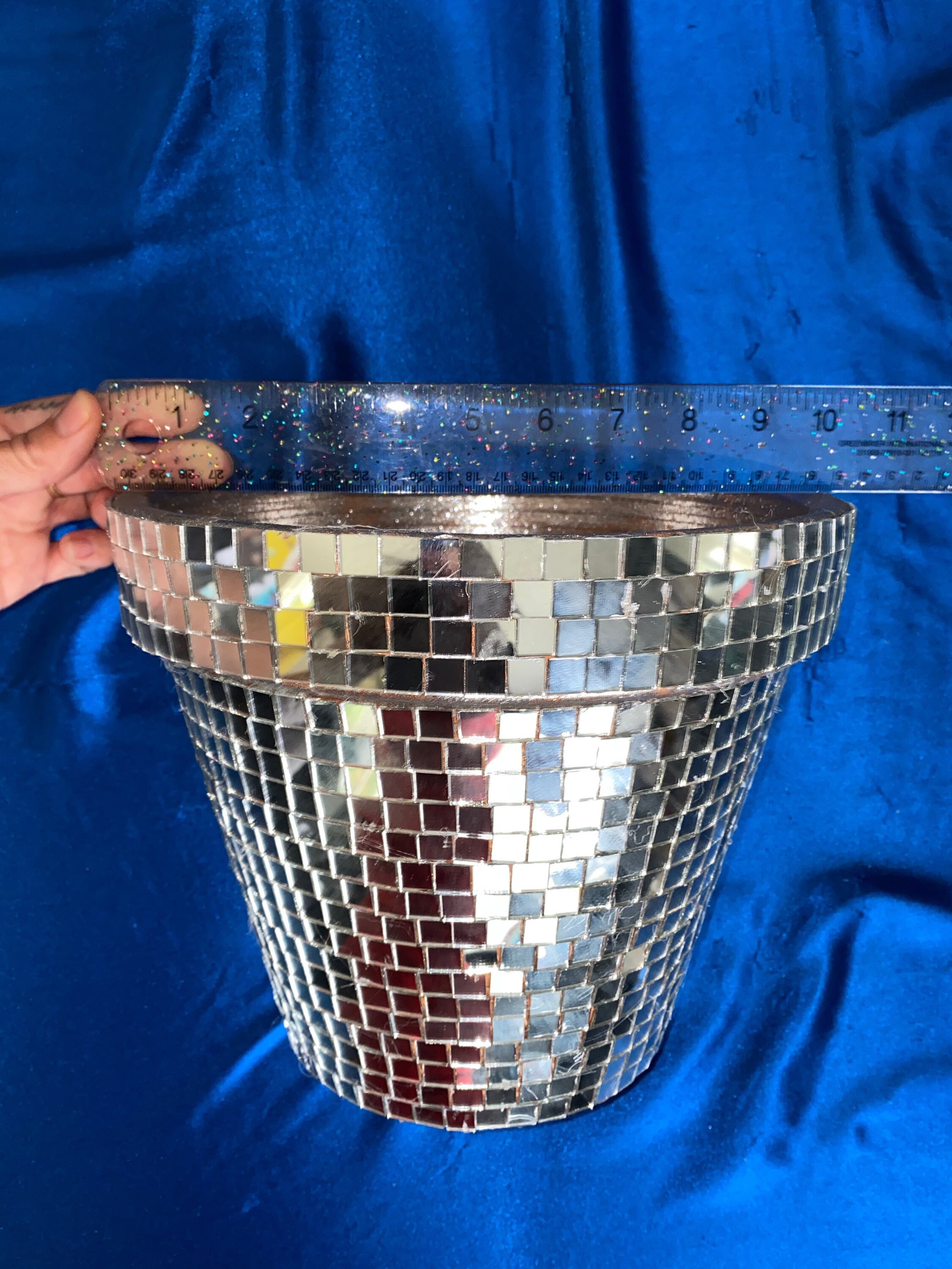 Gran maceta de bolas de discoteca de jardinería - Etsy España