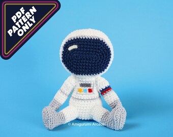 Astronaut Moon and Rocket Space Series Crochet Pattern | Etsy