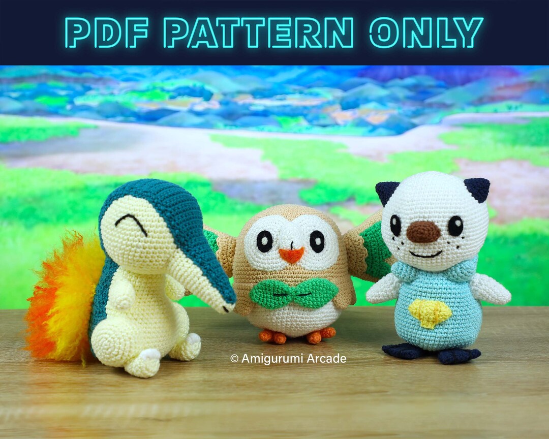 Hisuian Starters Crochet Pattern Bundle - Etsy
