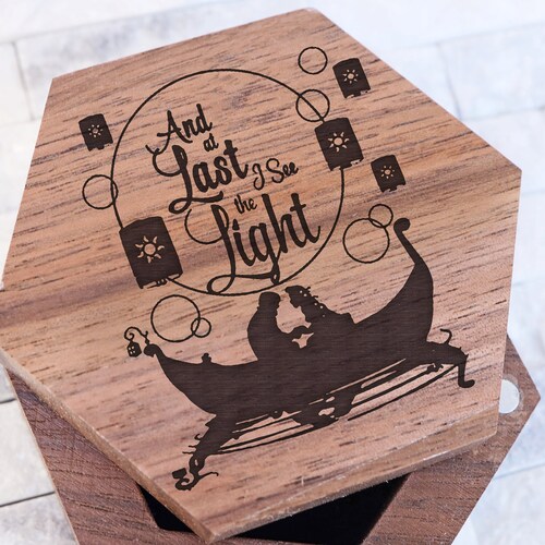 Tangled Sun Wedding Ring Box Tangled Proposal Ring Box | Etsy