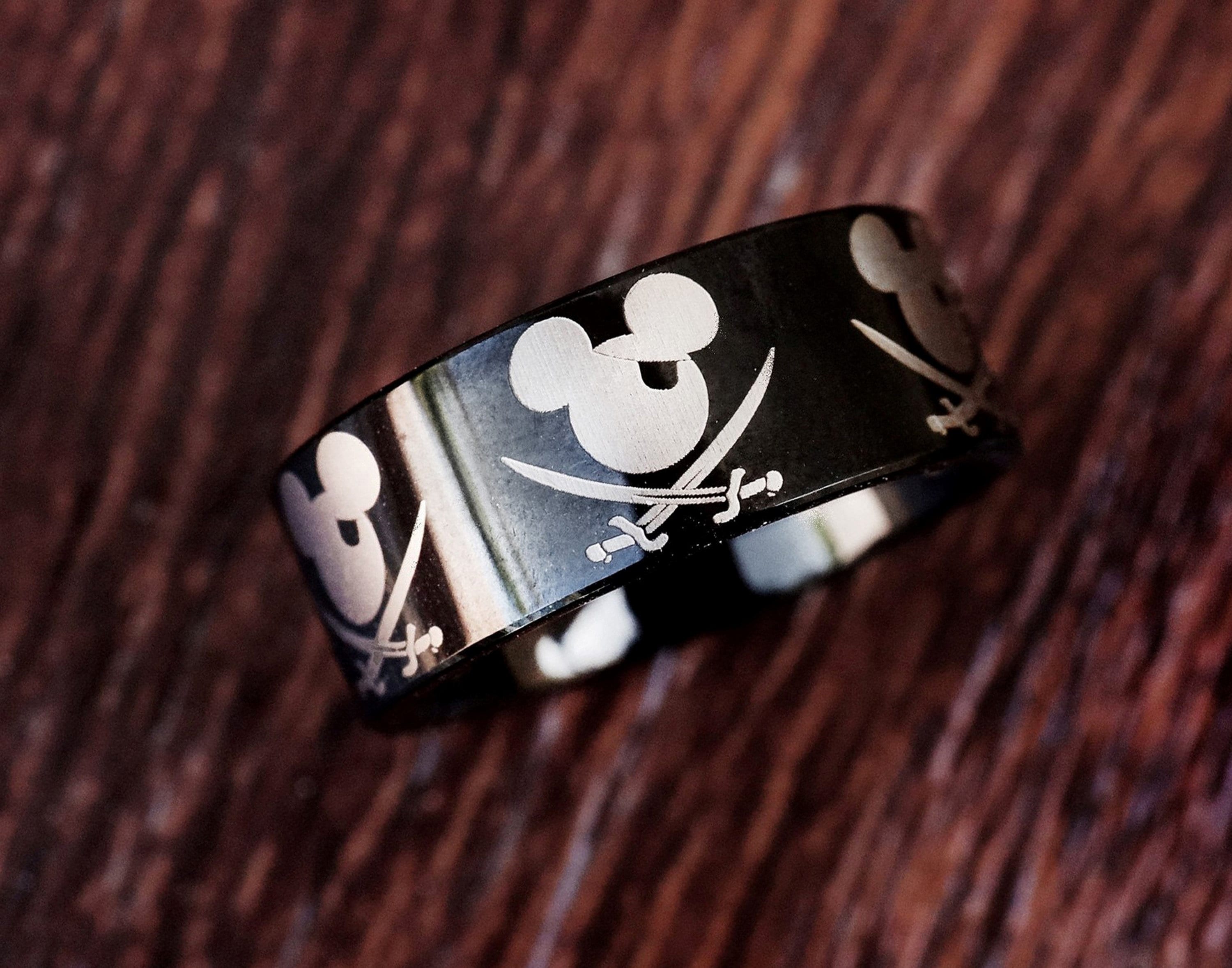 Mickey Mouse Pirate Ring, Disney Ring Wedding Band, Disney Engagement ...