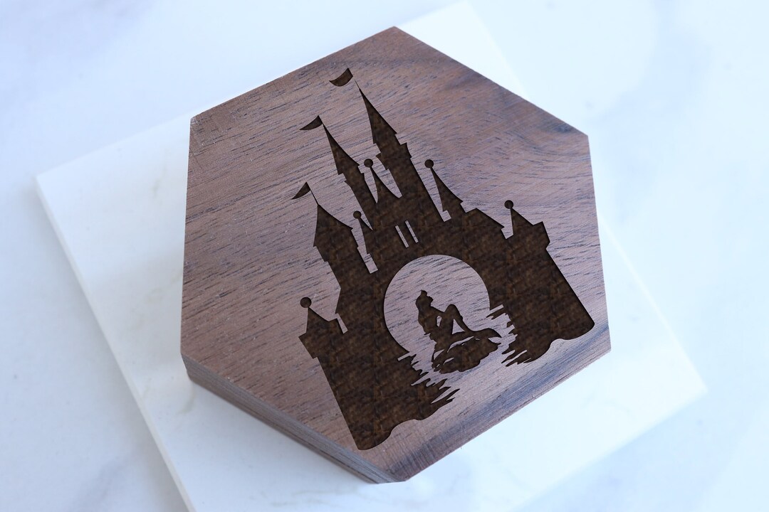 The Little Mermaid Wedding Ring Box Ariel and Prince Wedding - Etsy