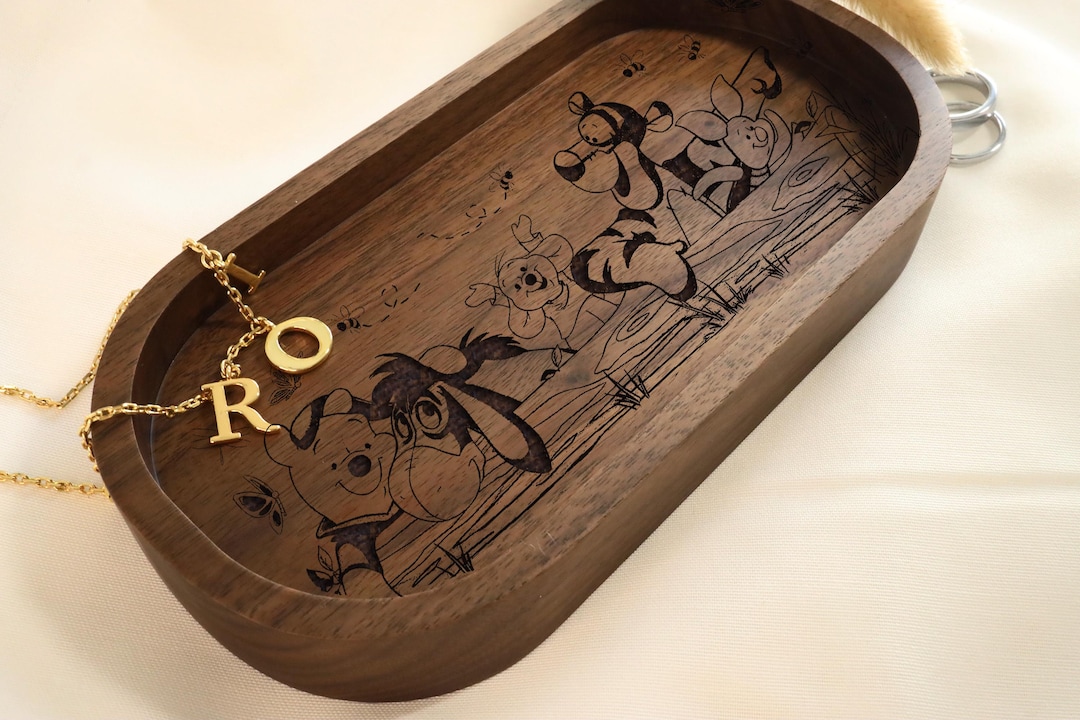 Winnie the Pooh Piglet Wedding Ring Dish, Disney Engraved Eeyore ...