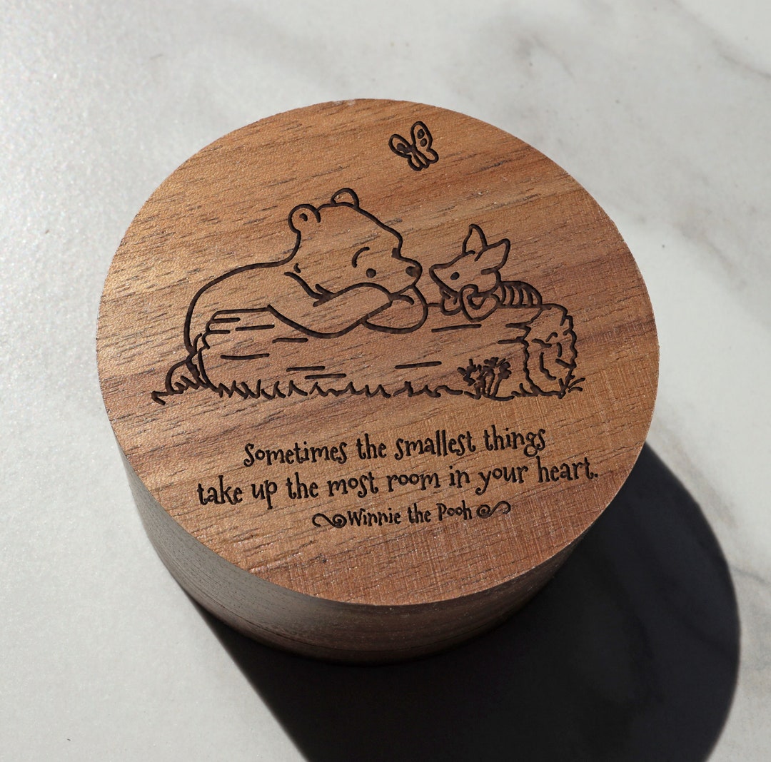 Winnie the Pooh Wedding Ring Box, Disney Engraved Princess Box, Tigger ...