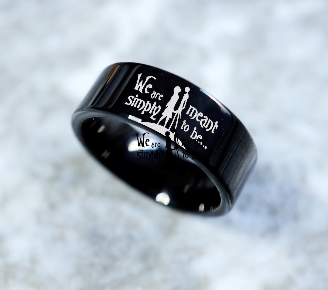 Jack and Sally Ring, Disney Jack Ring Halloween Character Ring, Disney ...