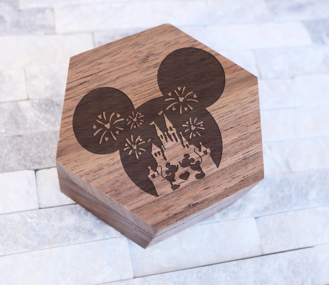 Disney Fireworks Ring Box, Disney Castle Wedding Ring Box, Disneyland ...