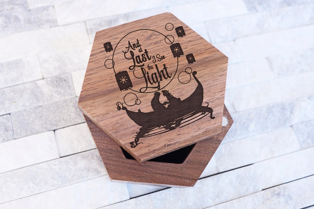 Disney Tangled Ring Box, Rapunzel Proposal Wedding Ring Box, Princess ...