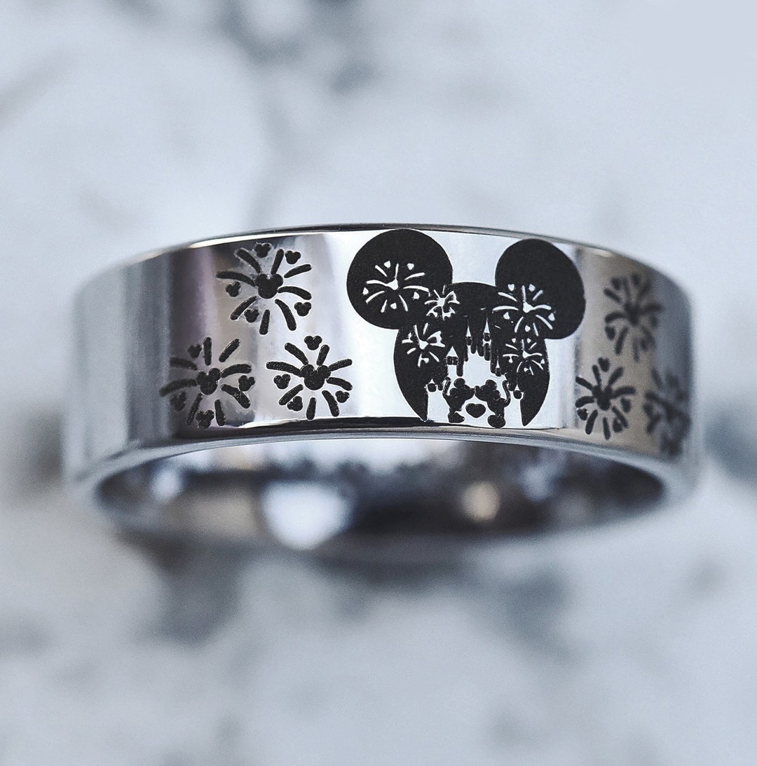 Disney Castle Ring, Disney Fireworks Ring, Disney Wedding Ring Mickey ...