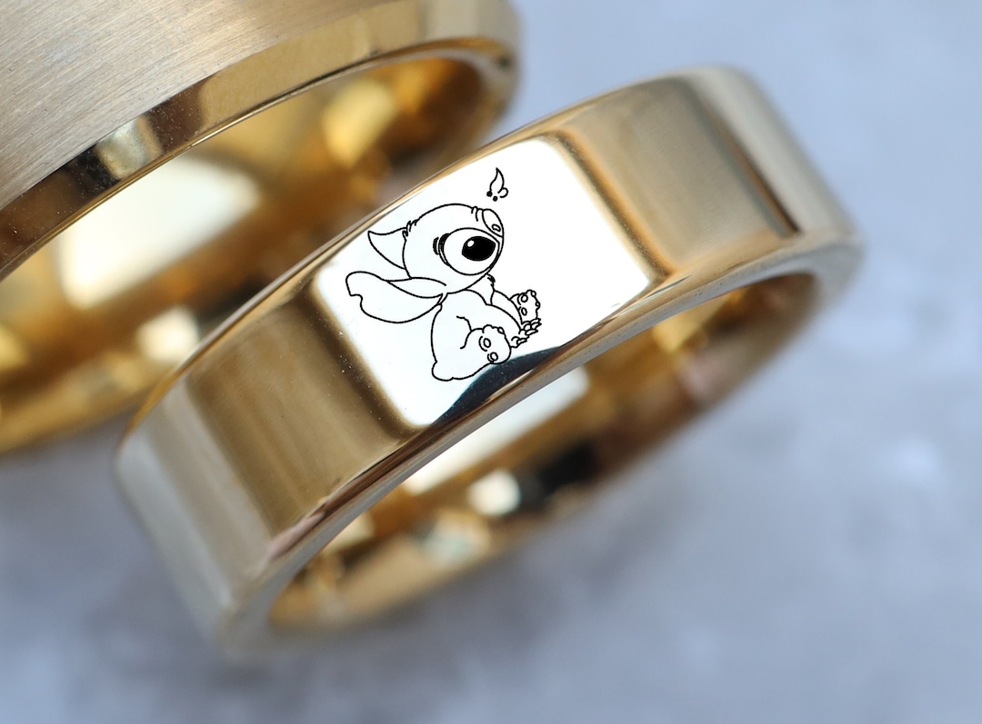 Disney Lilo Symbol Ring Anniversary Wedding Ring, Lilo Angel Wedding ...