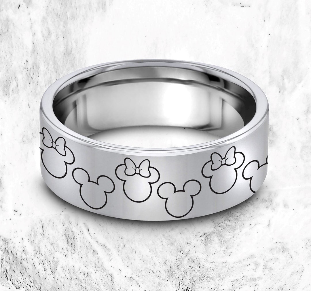 Disney Castle Ring Wedding Band, Disney Engagement Ring, Mickey Mouse ...