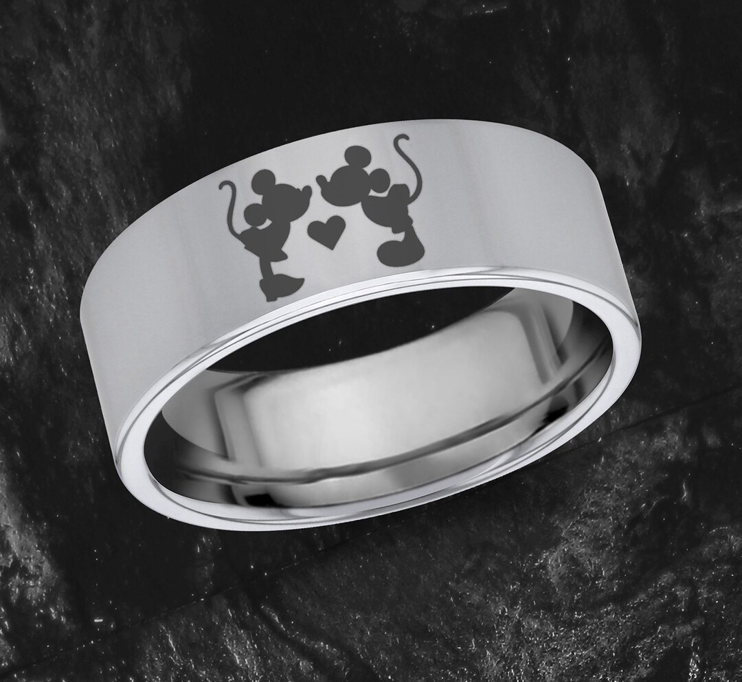 Mickey Mouse Ring, Disney Ring Wedding Band, Disney Engagement Ring ...