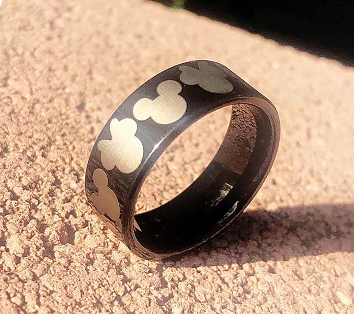 Disney Castle Ring Wedding Band Mickey Mouse Engagement Ring - Etsy