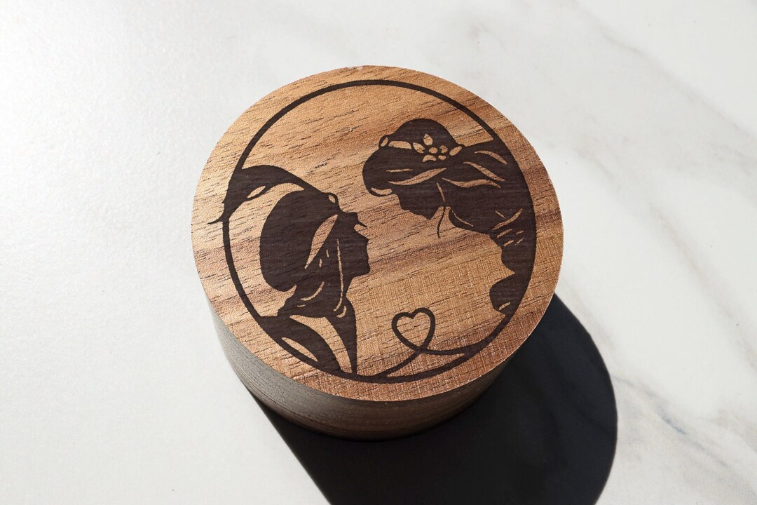 A Whole New World Box Aladdin Wedding Ring Box, Disney Engraved Box ...