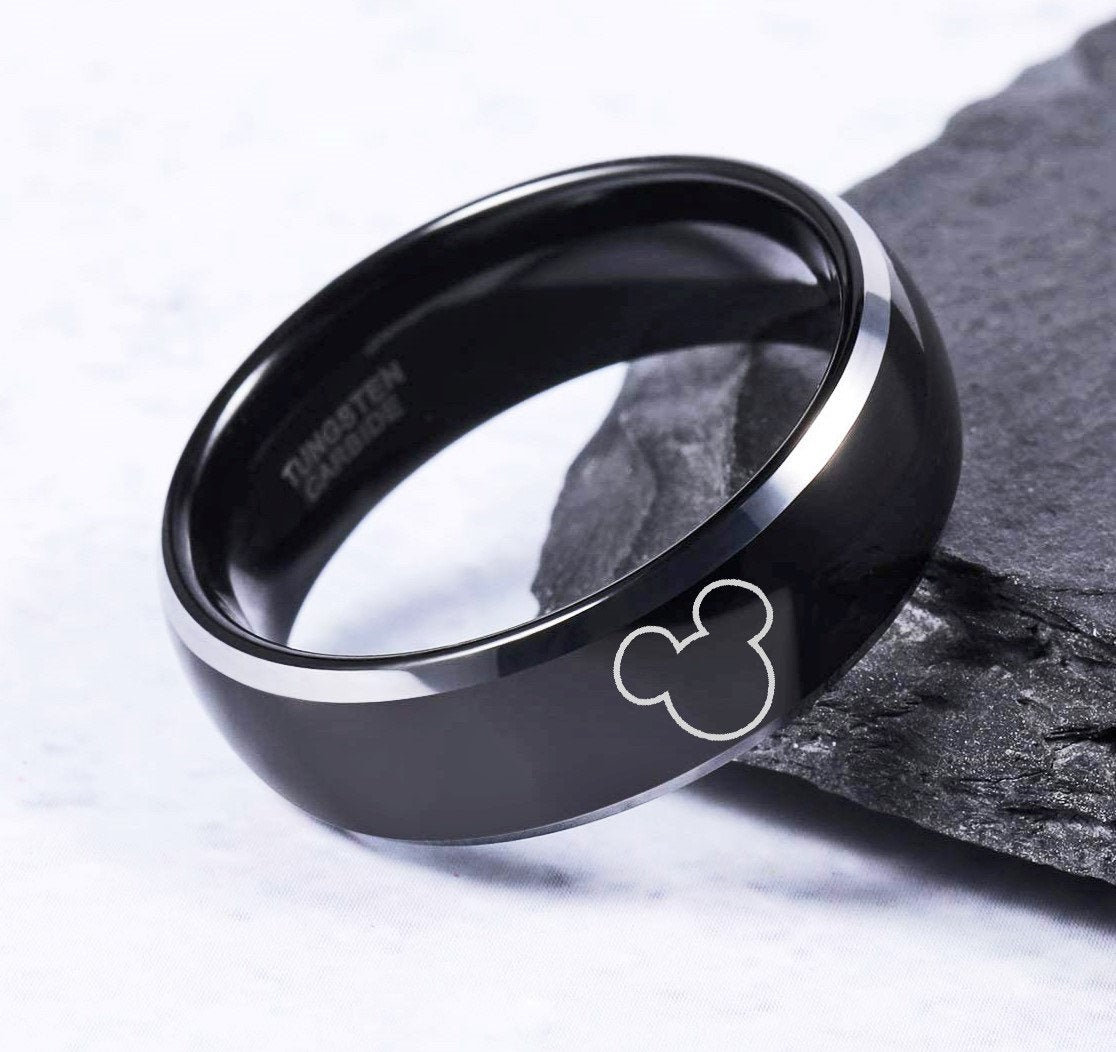 Disney Mickey Anniversary Wedding Ring Disney Wedding Band - Etsy