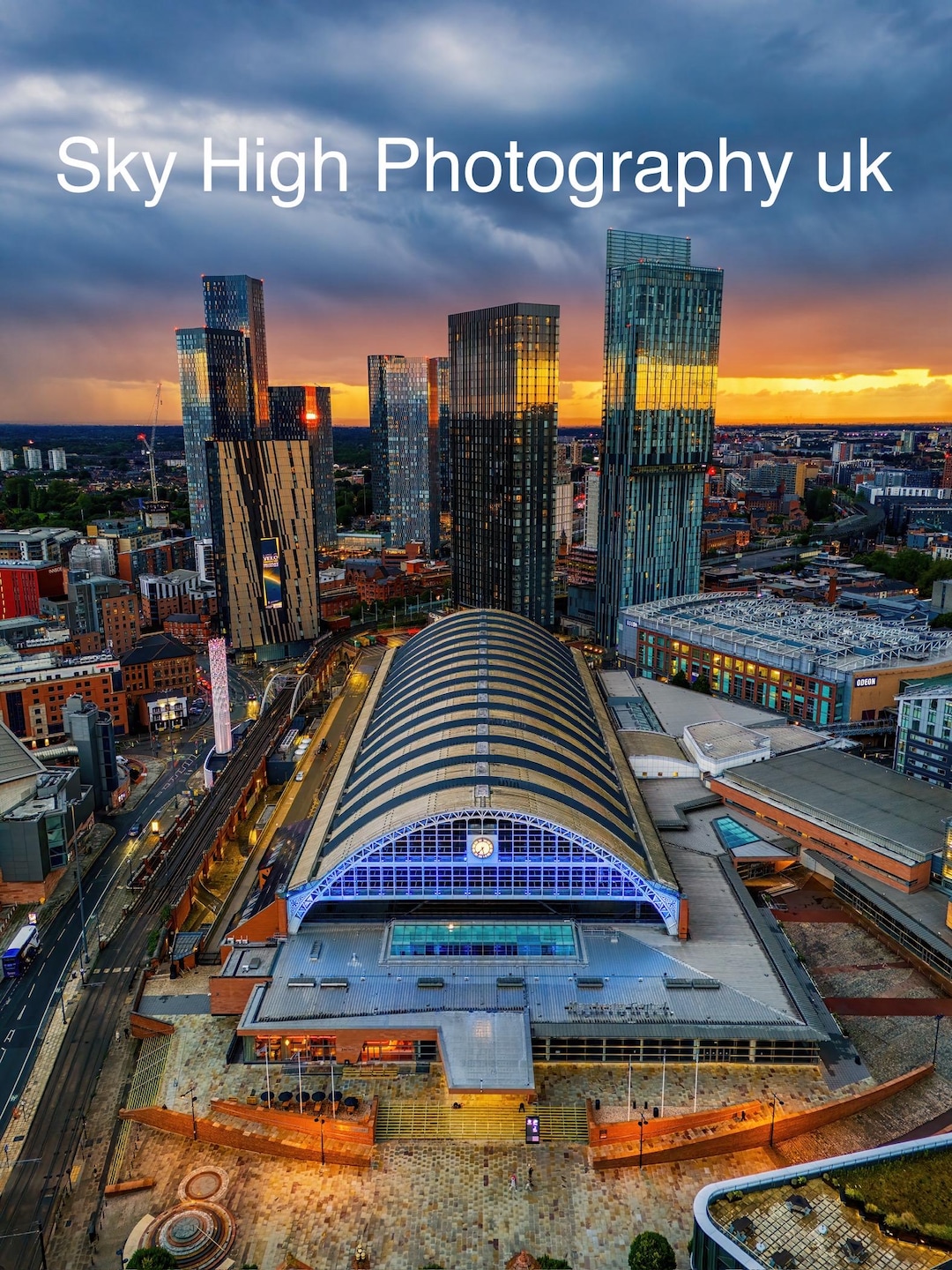 Manchester Skyline , Deansgate , Castlefield , Cityscape , Manchester ...