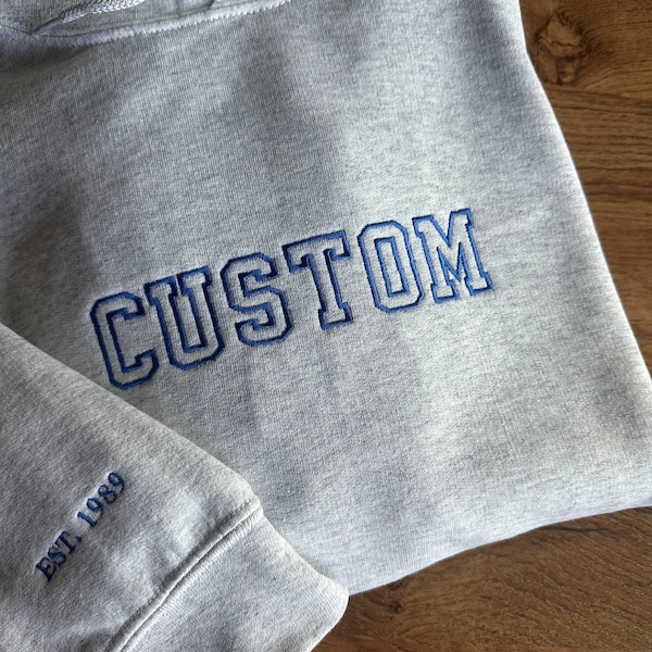 Custom Embroidered Sweatshirt - Etsy
