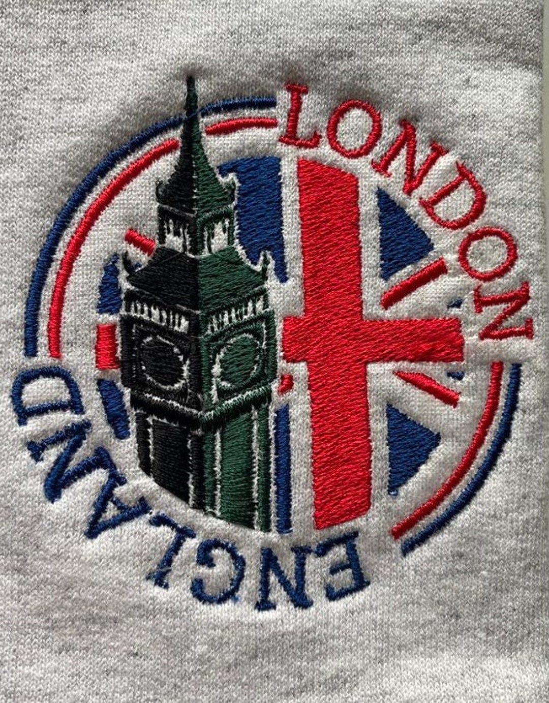 London Embroidered Country Flag, Custom Flag Sweatshirt Hoodie Zip-up ...