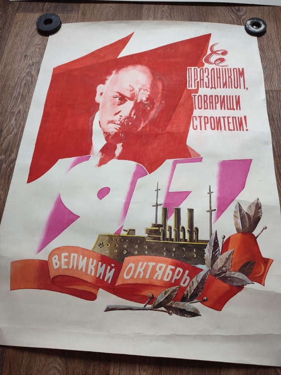 Lenin Poster Hand