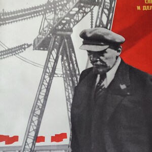 LENIN ELECTRIFICATION POSTER Original Vintage Soviet Visual - Etsy Canada