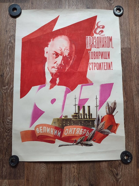 Lenin Poster Hand