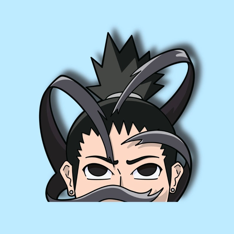 Shadow Jutsu Anime Peeker Sticker - Etsy