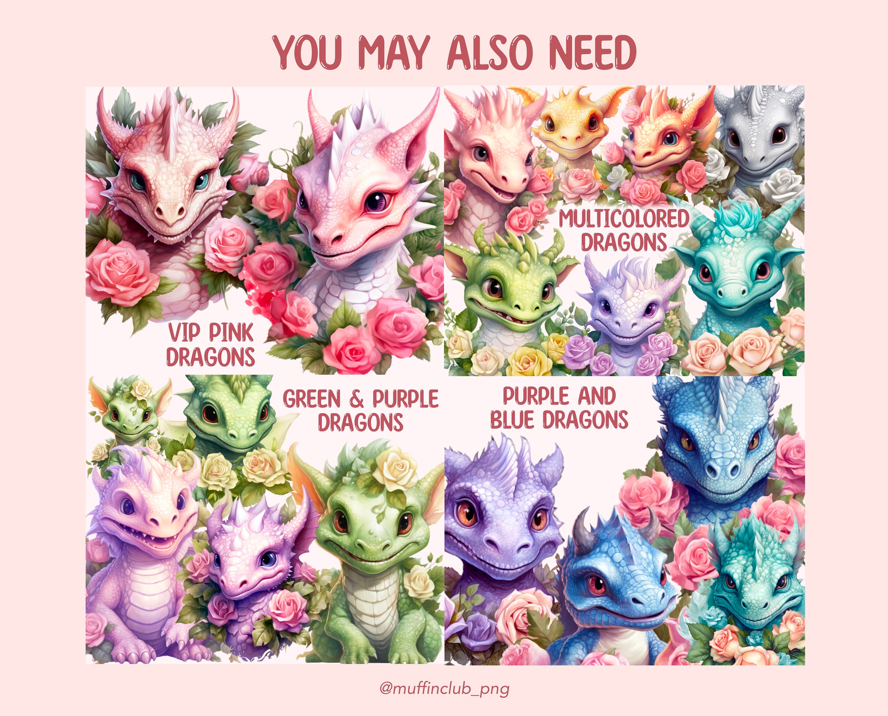 Watercolour Pink Mouse Clipart Fairytale Mouses PNG Digital - Etsy