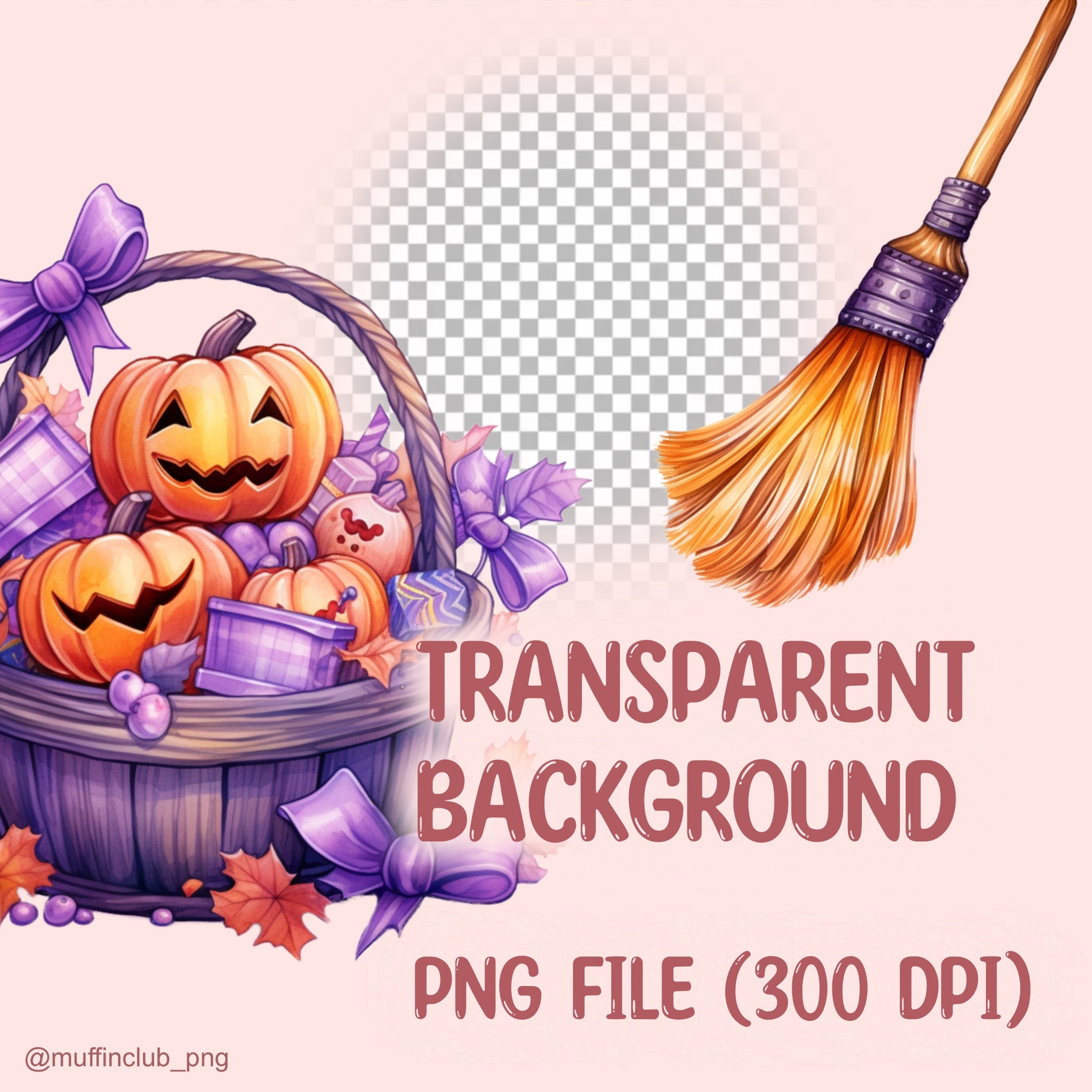 Halloween Clipart Watercolour Bundle PNG Digital Image. - Etsy