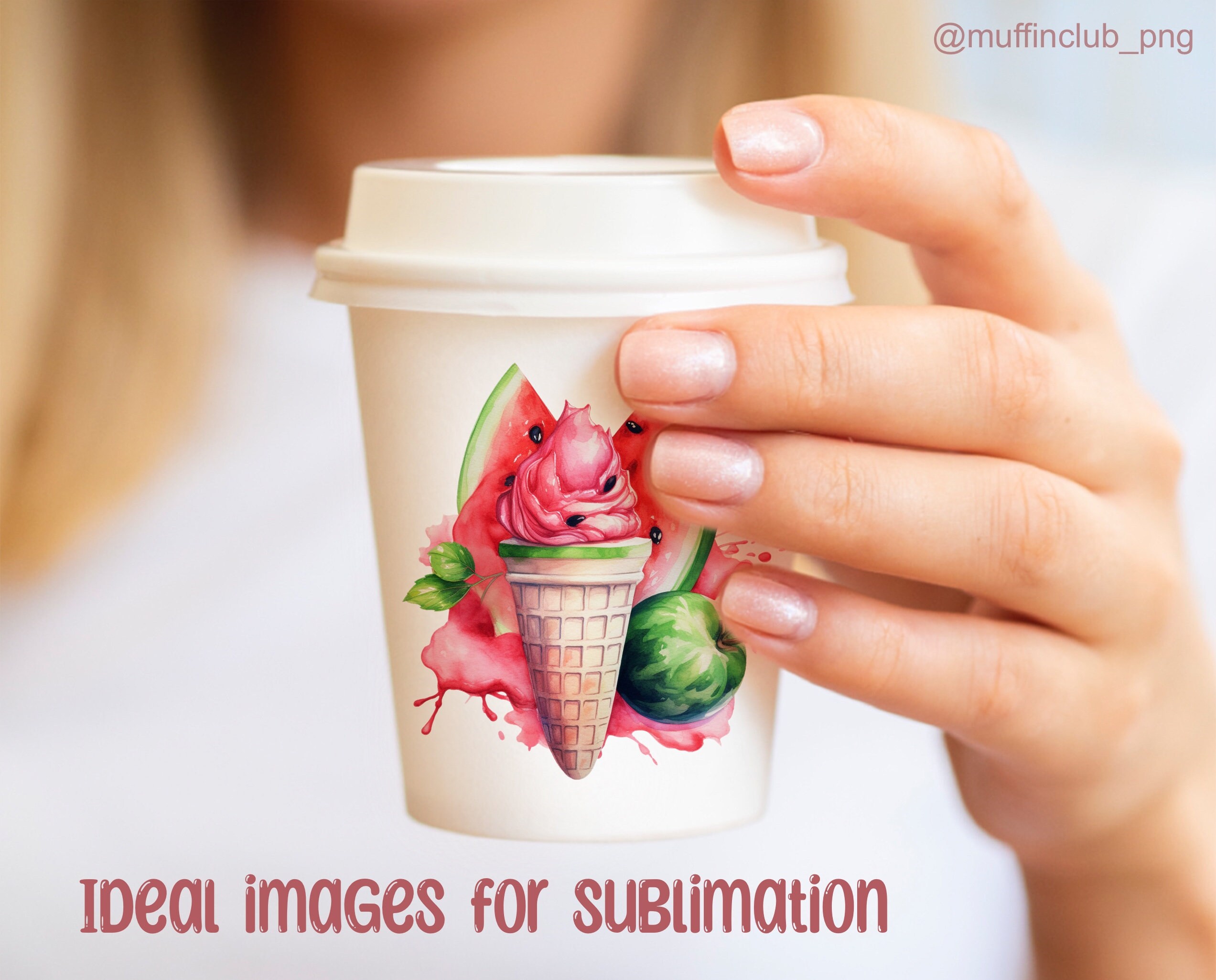 Watermelon Watercolour Clipart Summer Fruit PNG Digital Image Downloads ...