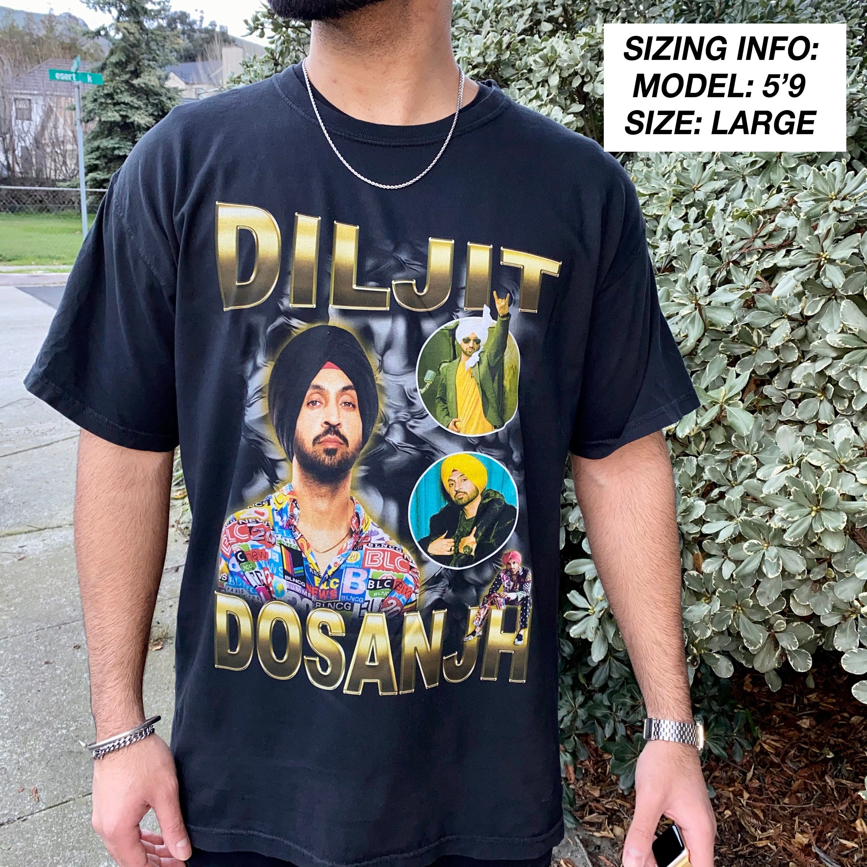Diljit Dosanjh Vintage T Shirt Punjabi Singer Punjabi Etsy