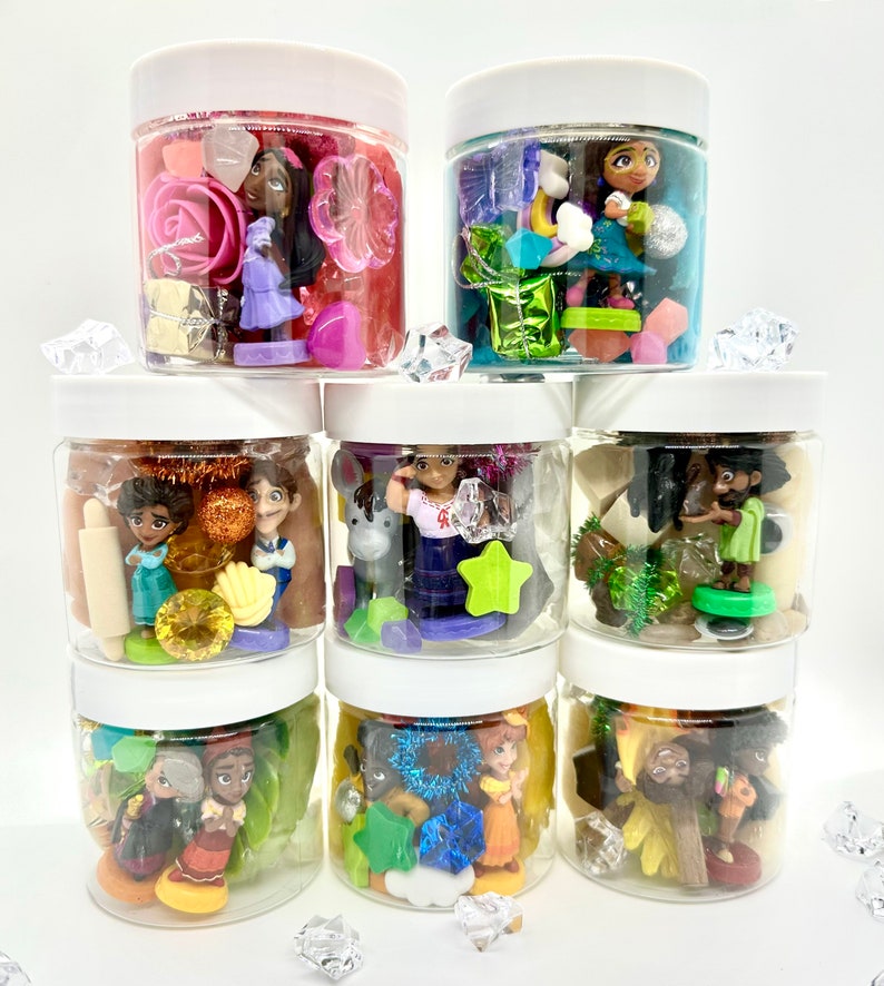 Encanto Homemade Sensory Dough Jar | Homemade Play Dough | Playdoh ...